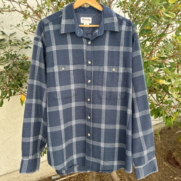 Windridge | Shirts | Vintage 9s Windridge Mervyns Plaid Flannel Shirt ...